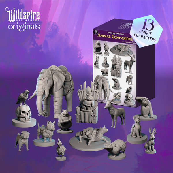 mini sets Tagged "dnd animal companion mini" - Wildspire Miniatures