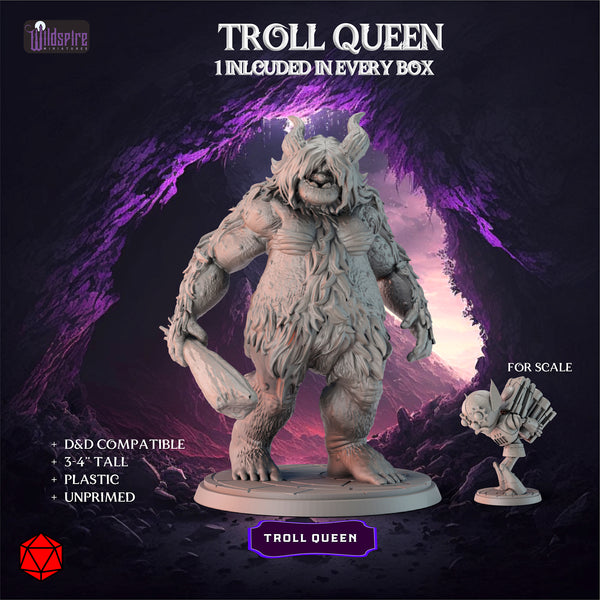 Troll King & Troll Queen Miniatures - Wildspire Miniatures