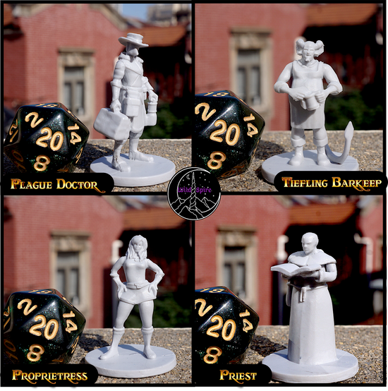 Heroic Townsfolk Miniatures Set – Wildspire Miniatures