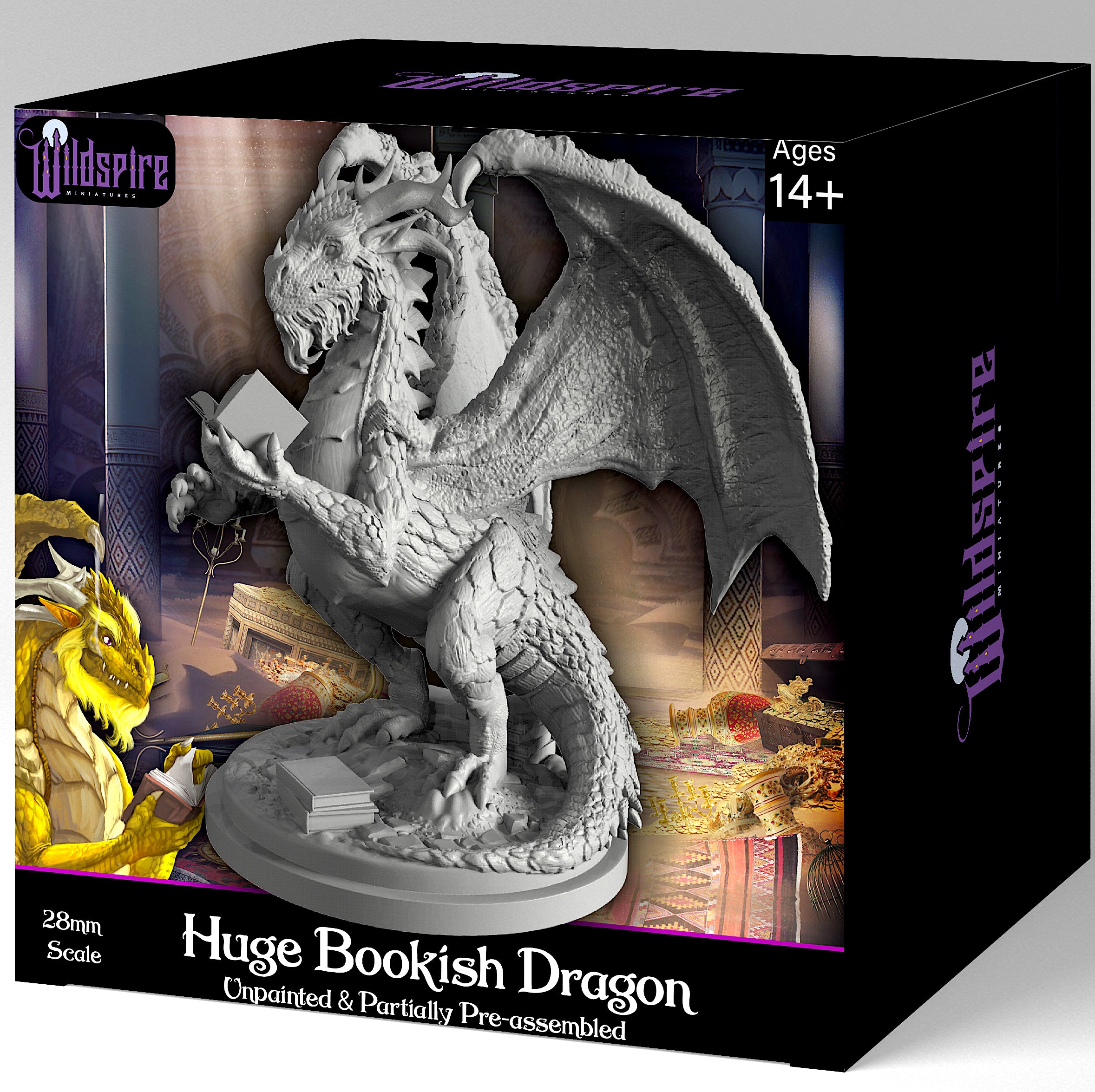 Bookish Dragon – WildSpire Miniatures